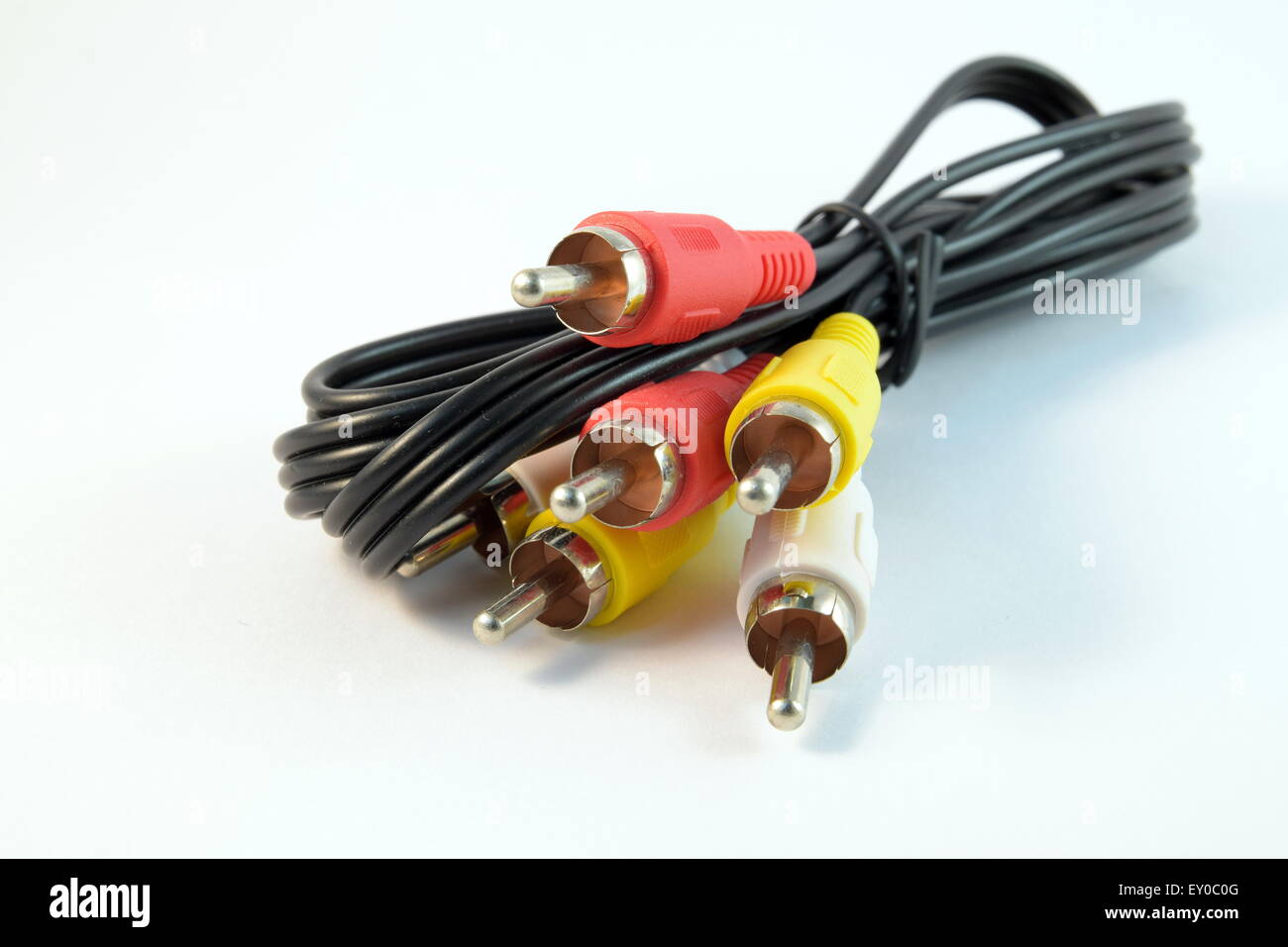 Close-up Audio Video and data Cable in White Background Stock Photo - Alamy