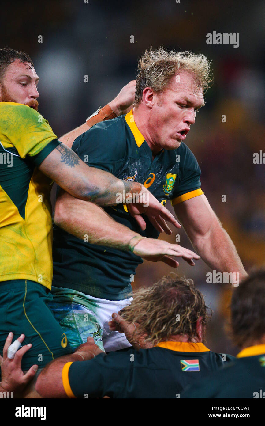 Brisbane, Australia. 18th July, 2015. Schalk Burger, Rugby Championship ...