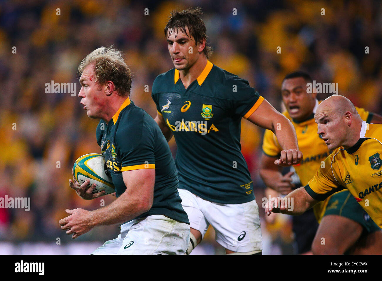 Brisbane, Australia. 18th July, 2015. Schalk Burger, Rugby Championship ...