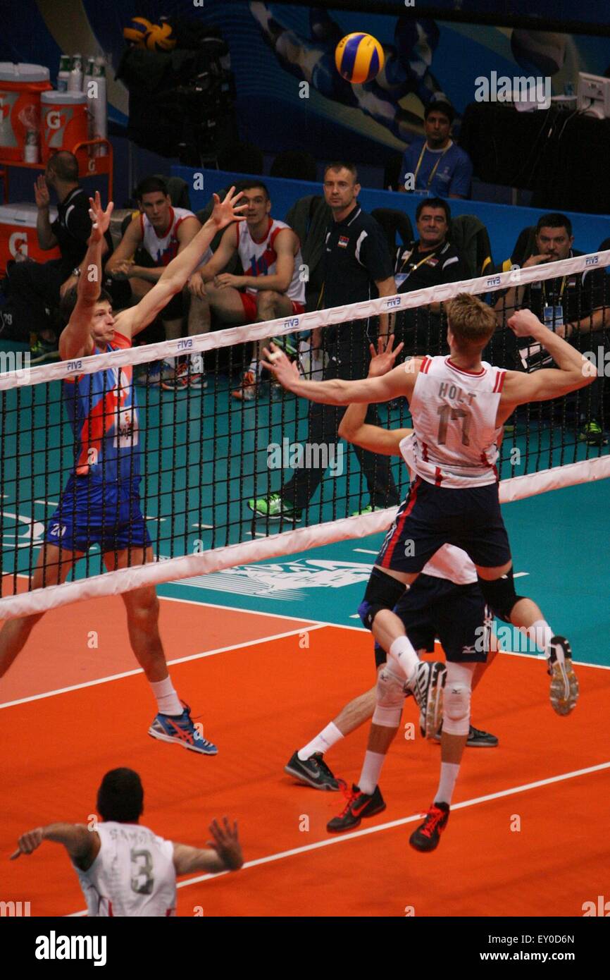 Rio de Janeiro, Brazil, 18th July 2015. USA vs Serbia in the first ...