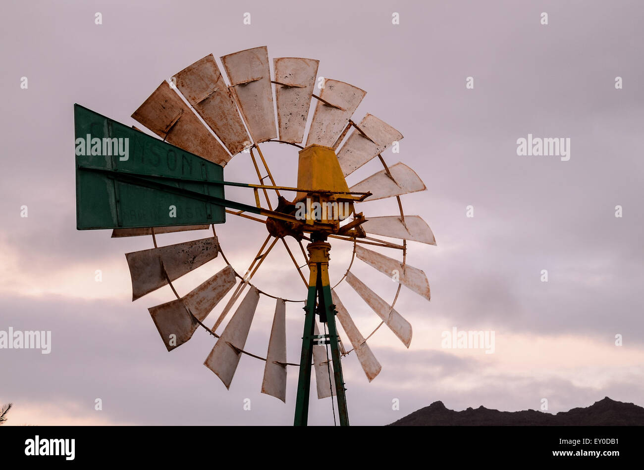 Vintage Wind Mill Stock Photo - Alamy