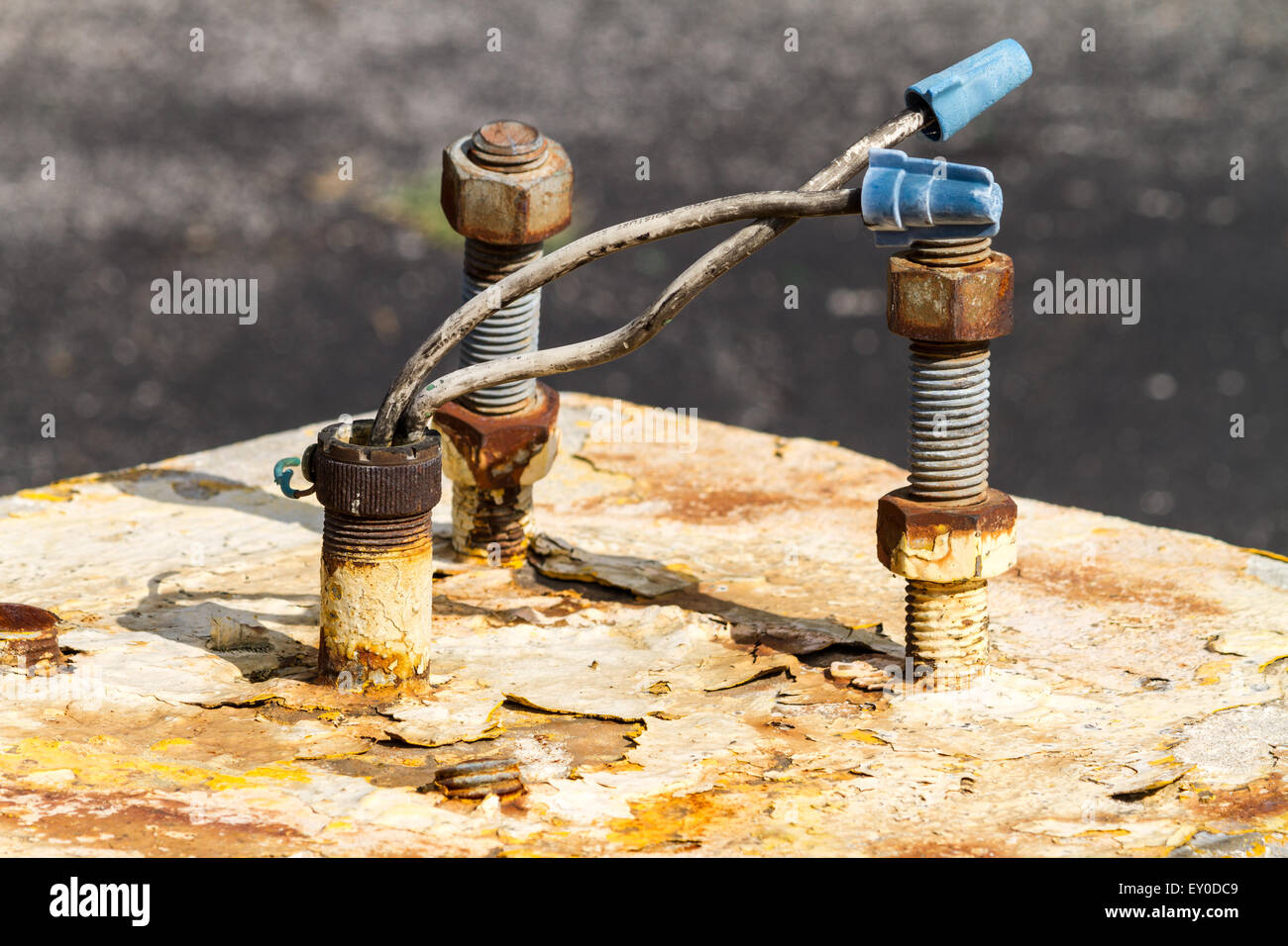 Old electrical connections Stock Photo - Alamy
