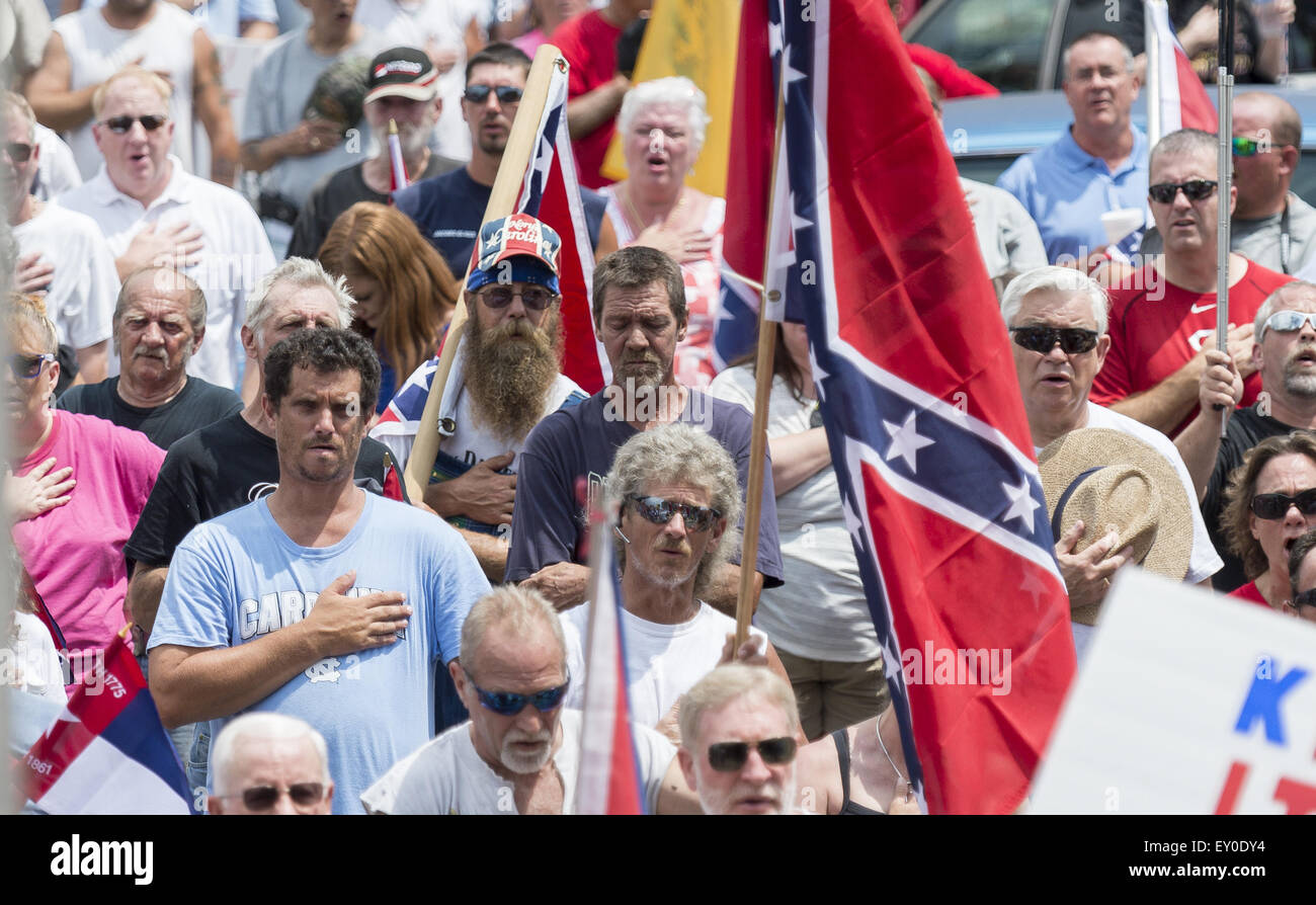 Graham, North Carolina, USA. 18th July, 2015. Rally participants, some ...