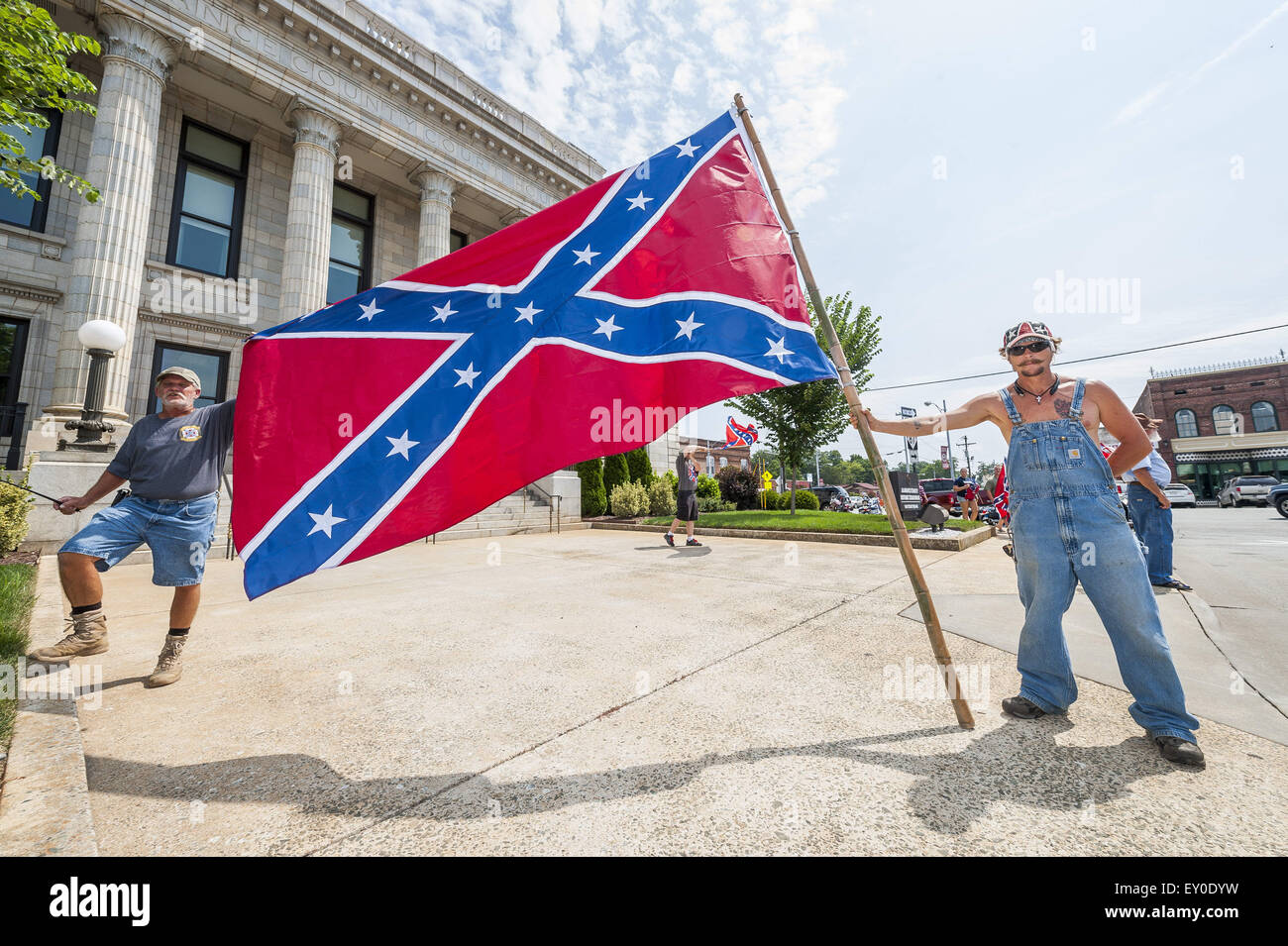 Graham, North Carolina, USA. 18th July, 2015. Rally participants, some ...
