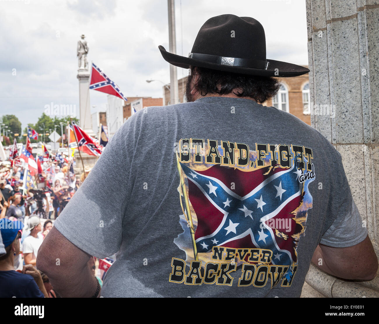 Graham, North Carolina, USA. 18th July, 2015. Rally participants, some ...
