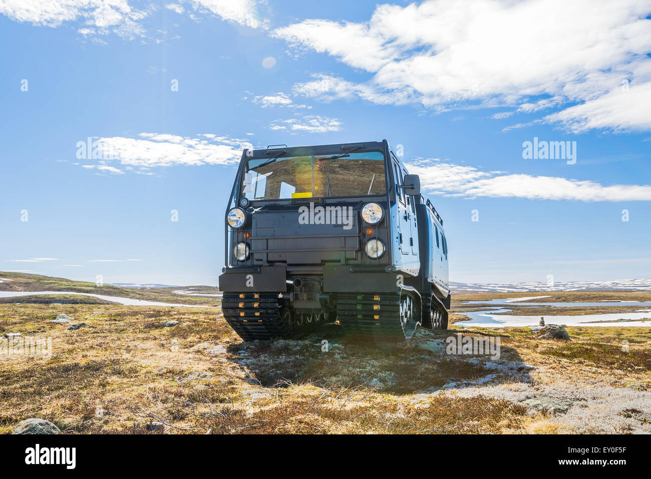 Snowcat front view Stock Photo - Alamy