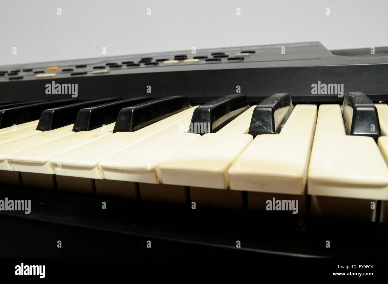 Piano keyboard closeup Stock Photo - Alamy