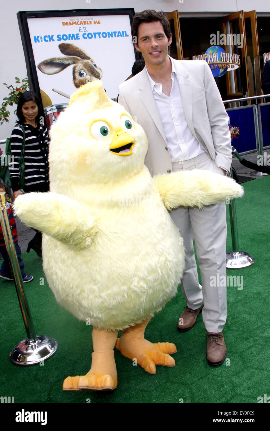 James Marsden at the Los Angeles premiere of 'Hop' held at the ...