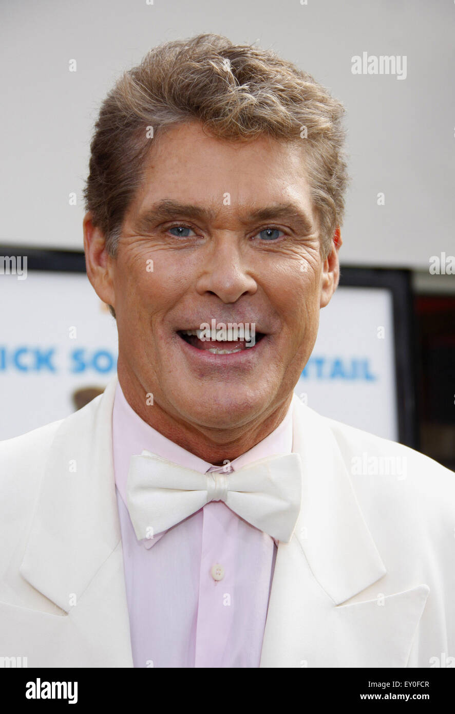 David Hasselhoff at the LA premiere of 'Hop' held at the Universal ...