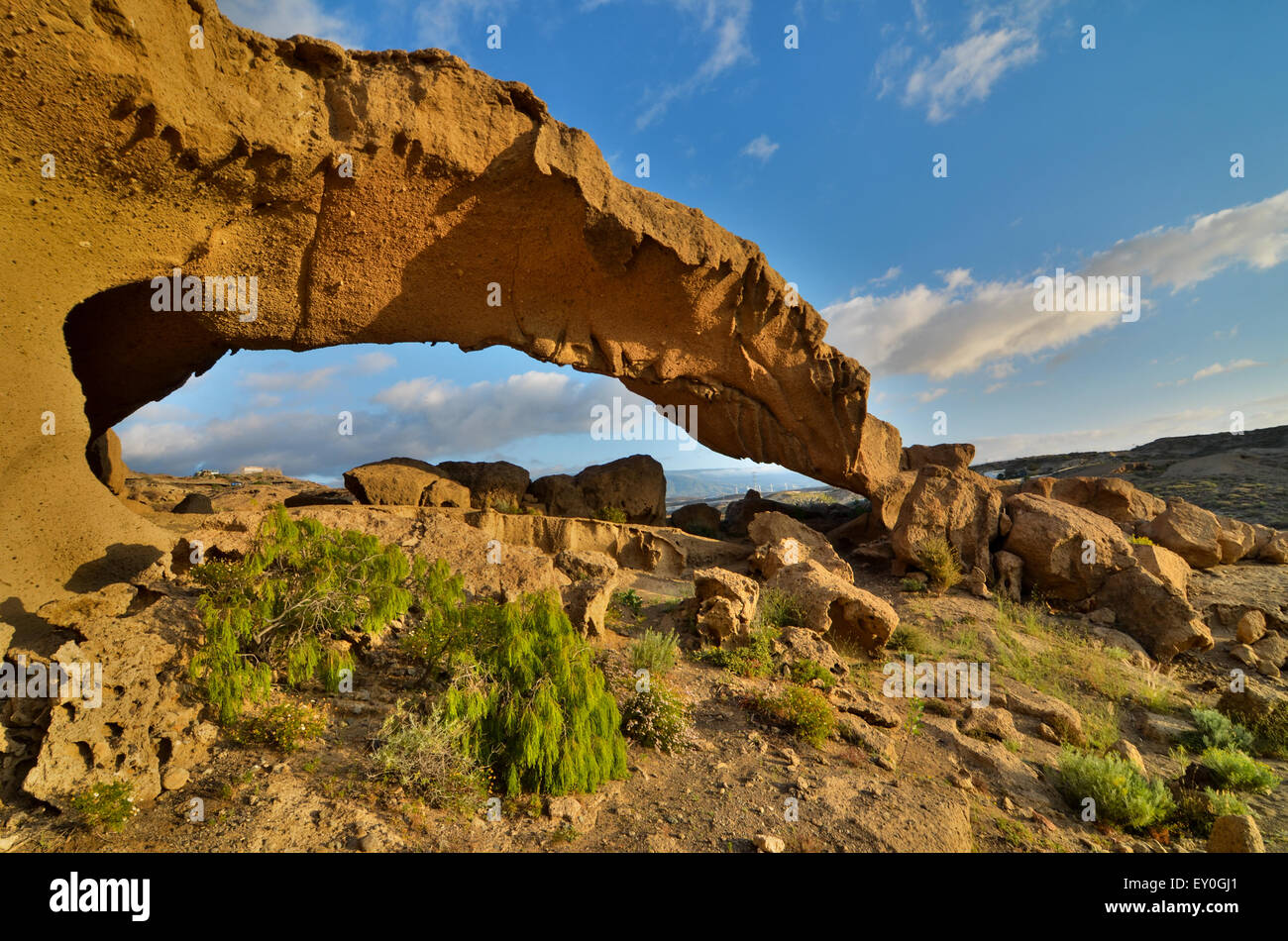 Natural Arch in the Desert Stock Photo - Alamy