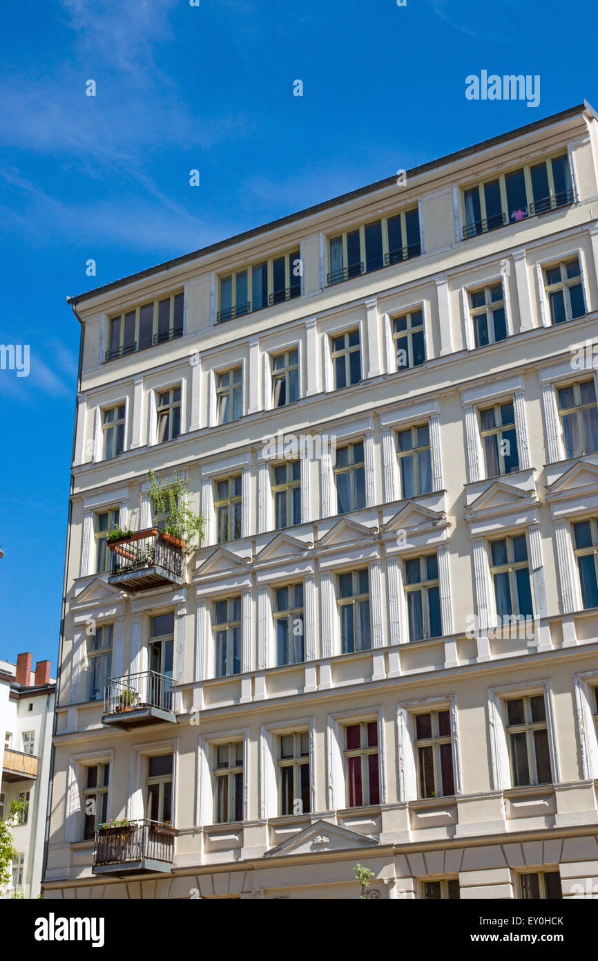 A beautiful restored house seen in Berlin Stock Photo - Alamy