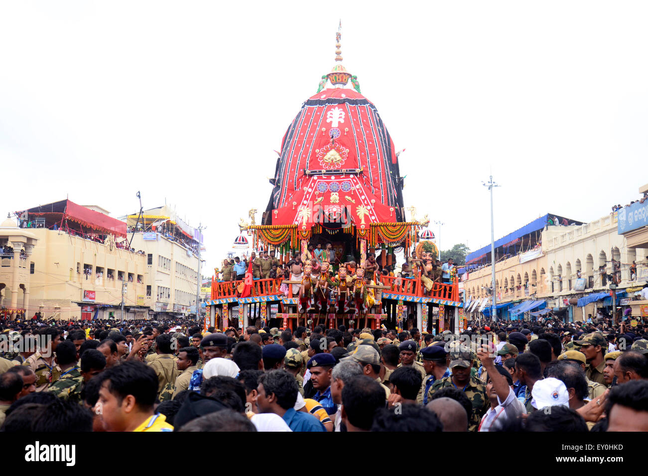 India. 18th July, 2015. The awaited Nabakalebara Rath Yatra is ...