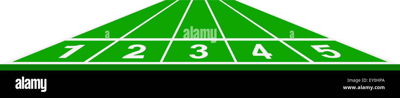 Running track in green design Stock Vector Image & Art - Alamy
