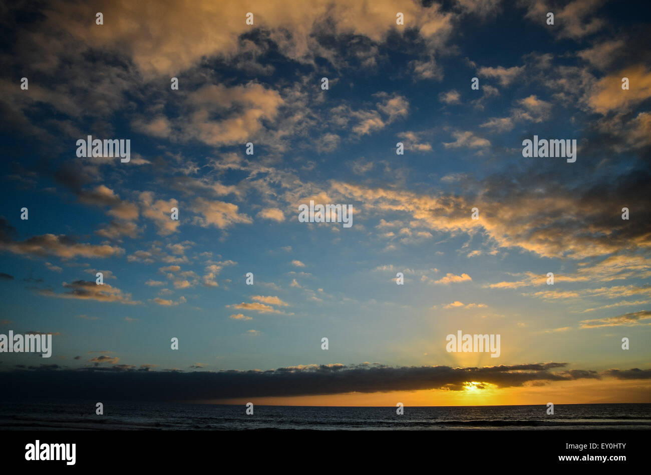 Colored Clouds at Sunset Stock Photo - Alamy