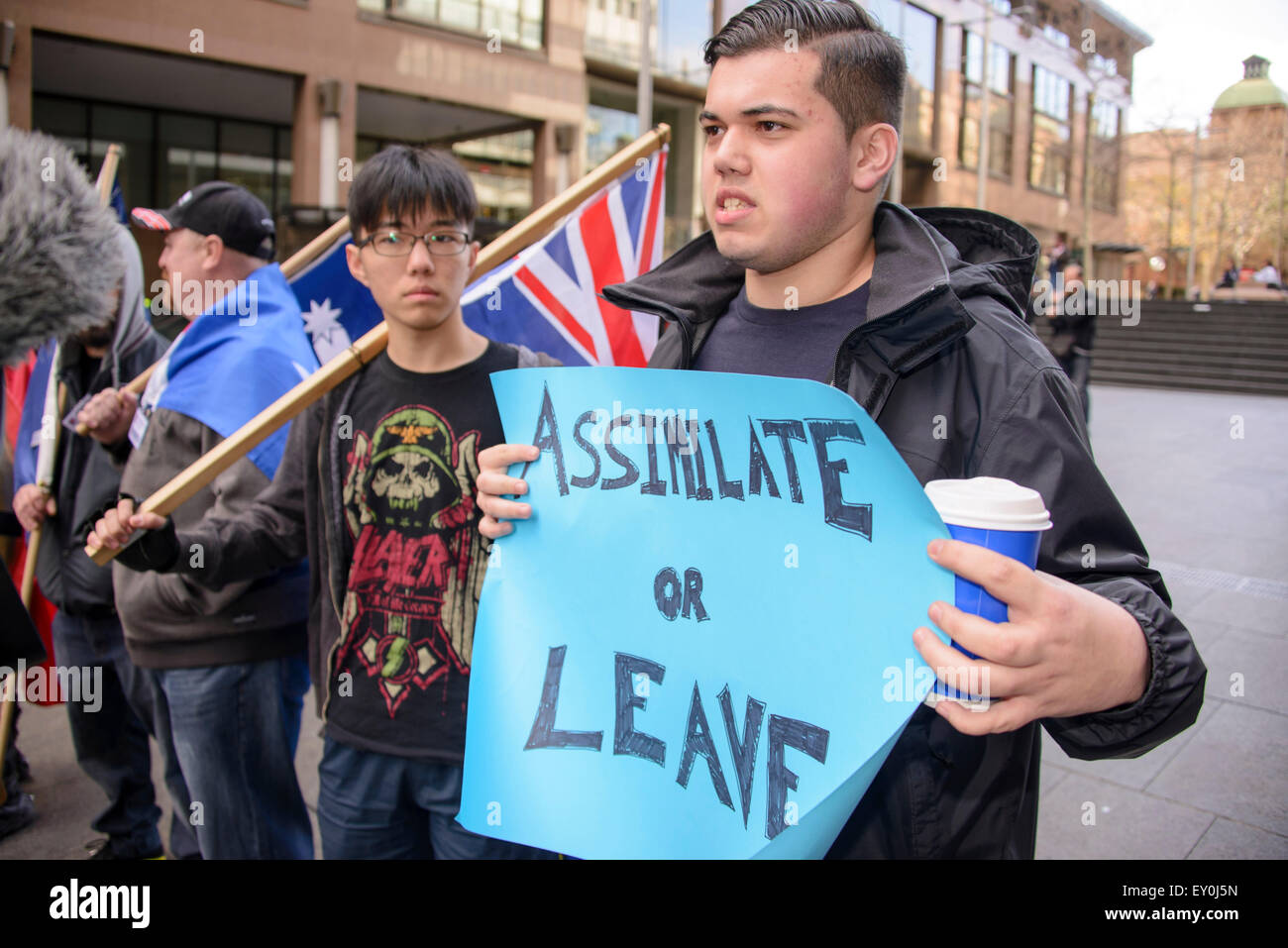 Sydney, Australia. 19th July, 2015. Riot and Public Order police squads ...