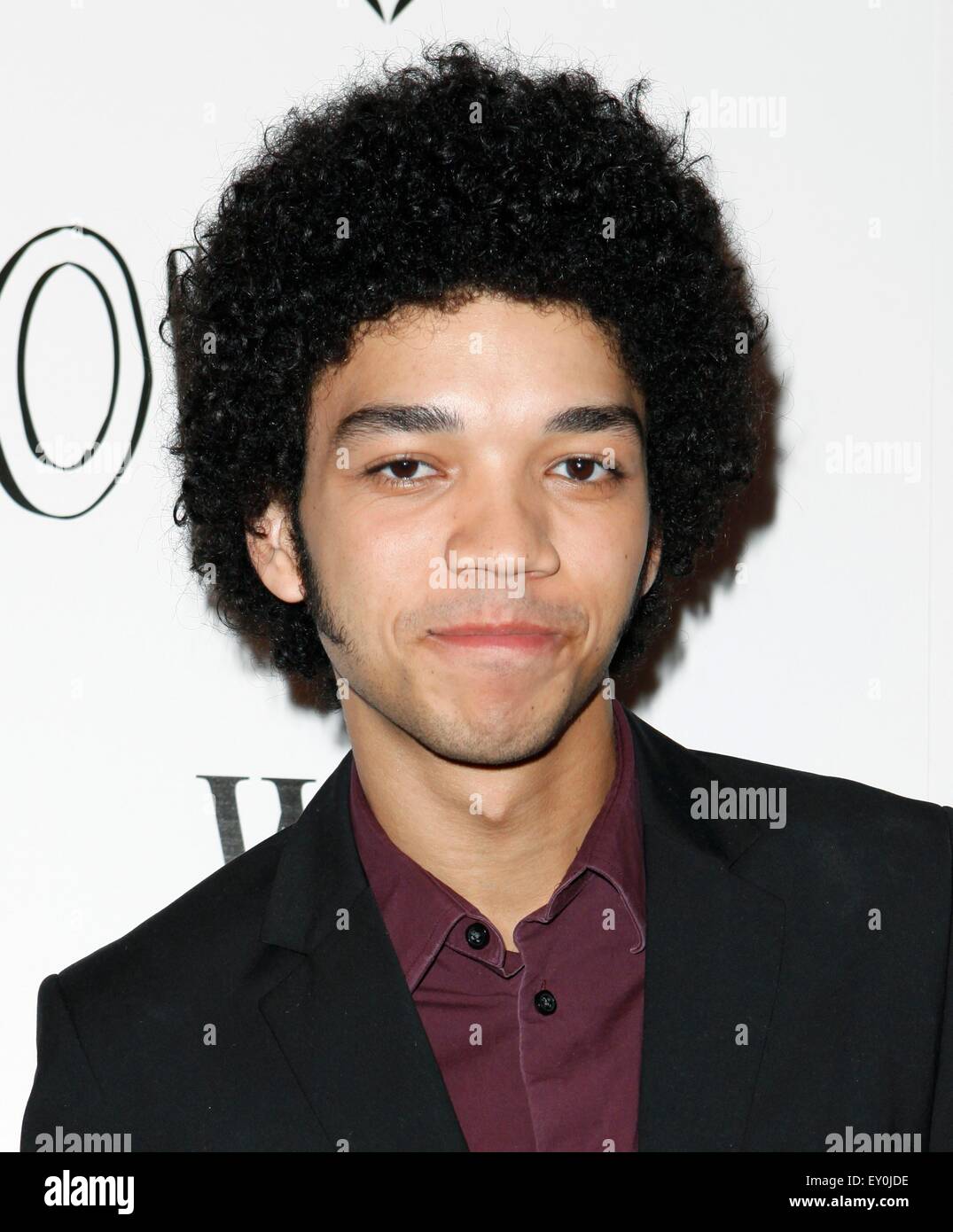 Los Angeles, CA, USA. 18th July, 2015. Justice Smith at arrivals for ...