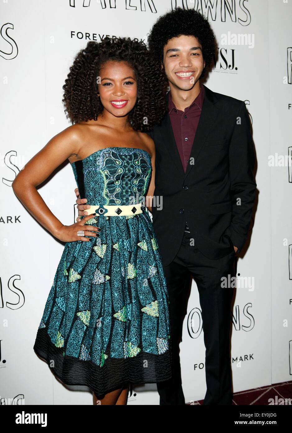 Los Angeles, CA, USA. 18th July, 2015. Jaz Sinclair, Justice Smith at ...