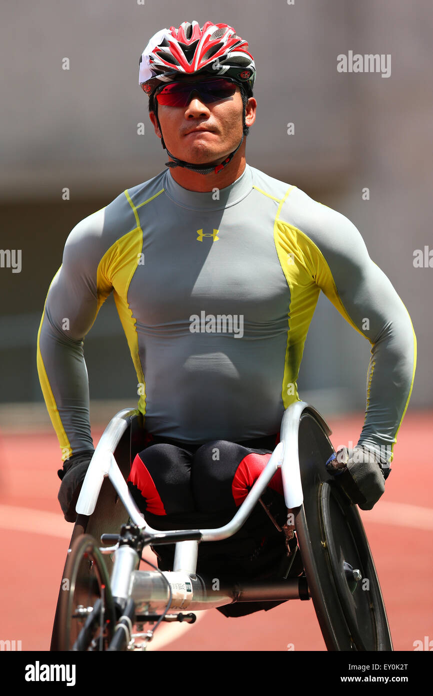 Yanmar Stadium Nagai, Osaka, Japan. 18th July, 2015. Masayuki Higuchi ...