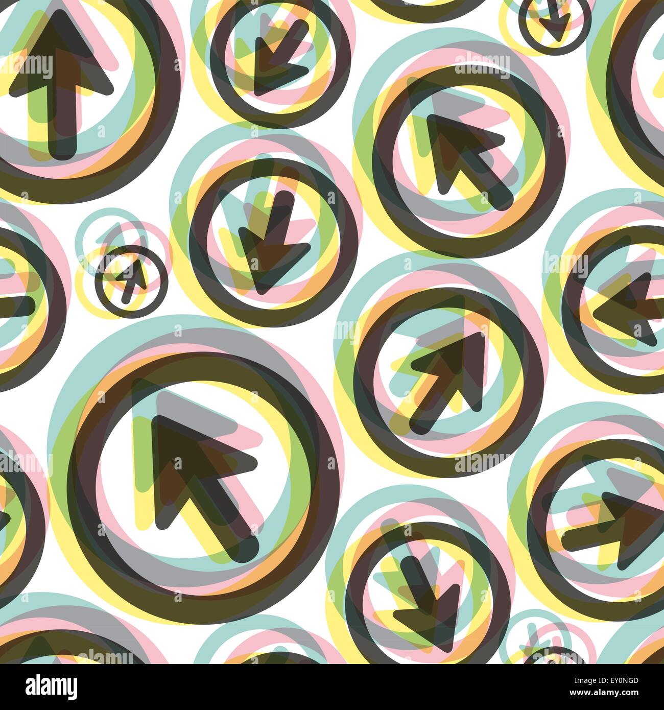 Arrows. Seamless pattern. Vector illustration. Can be used for ...