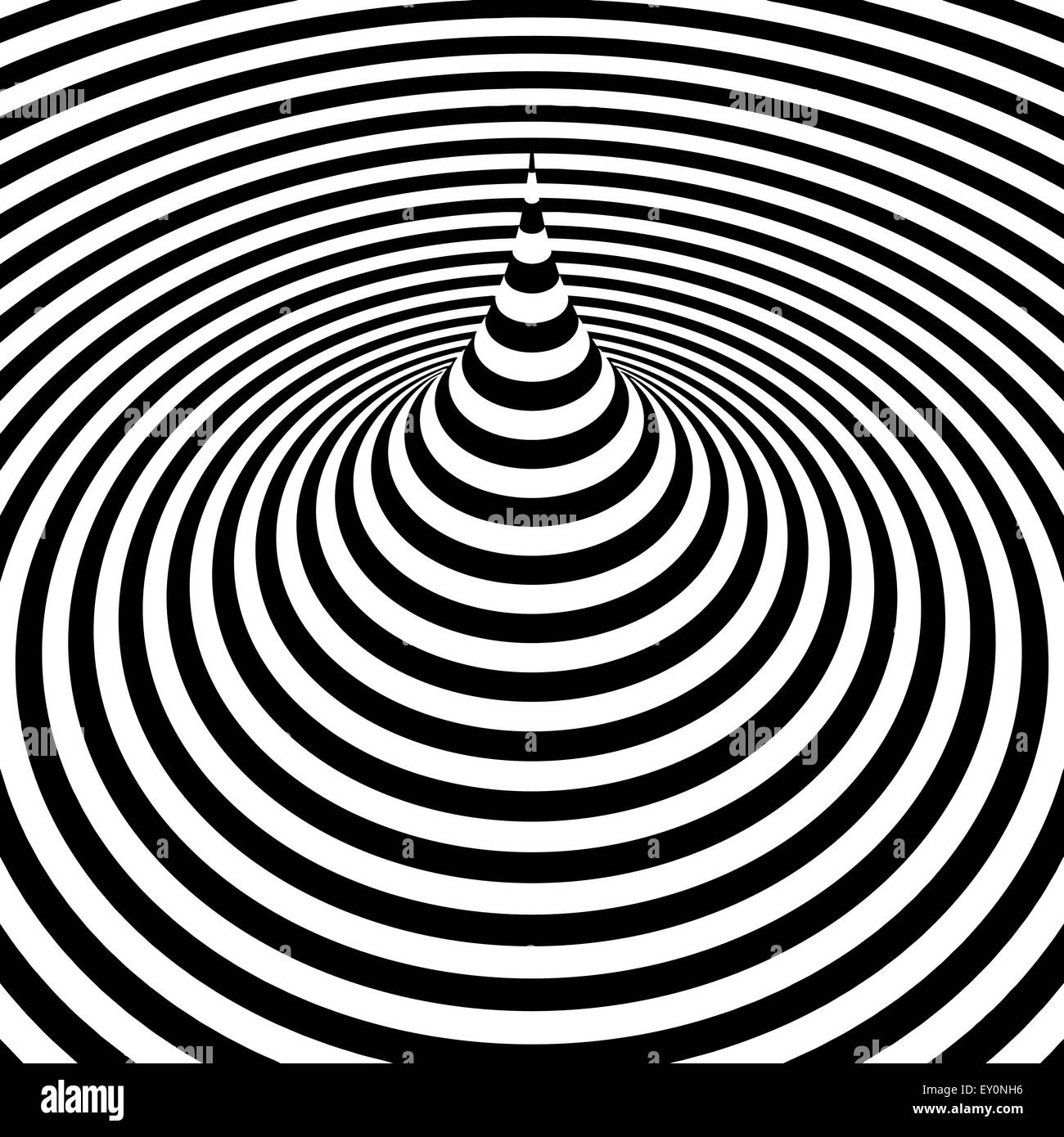 Black and white abstract striped background. Optical Art. Vector ...