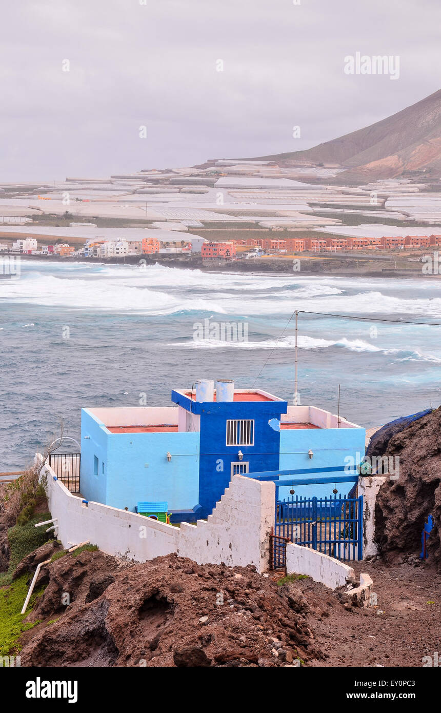 Typical Colored Colonial Spanish Building Stock Photo - Alamy