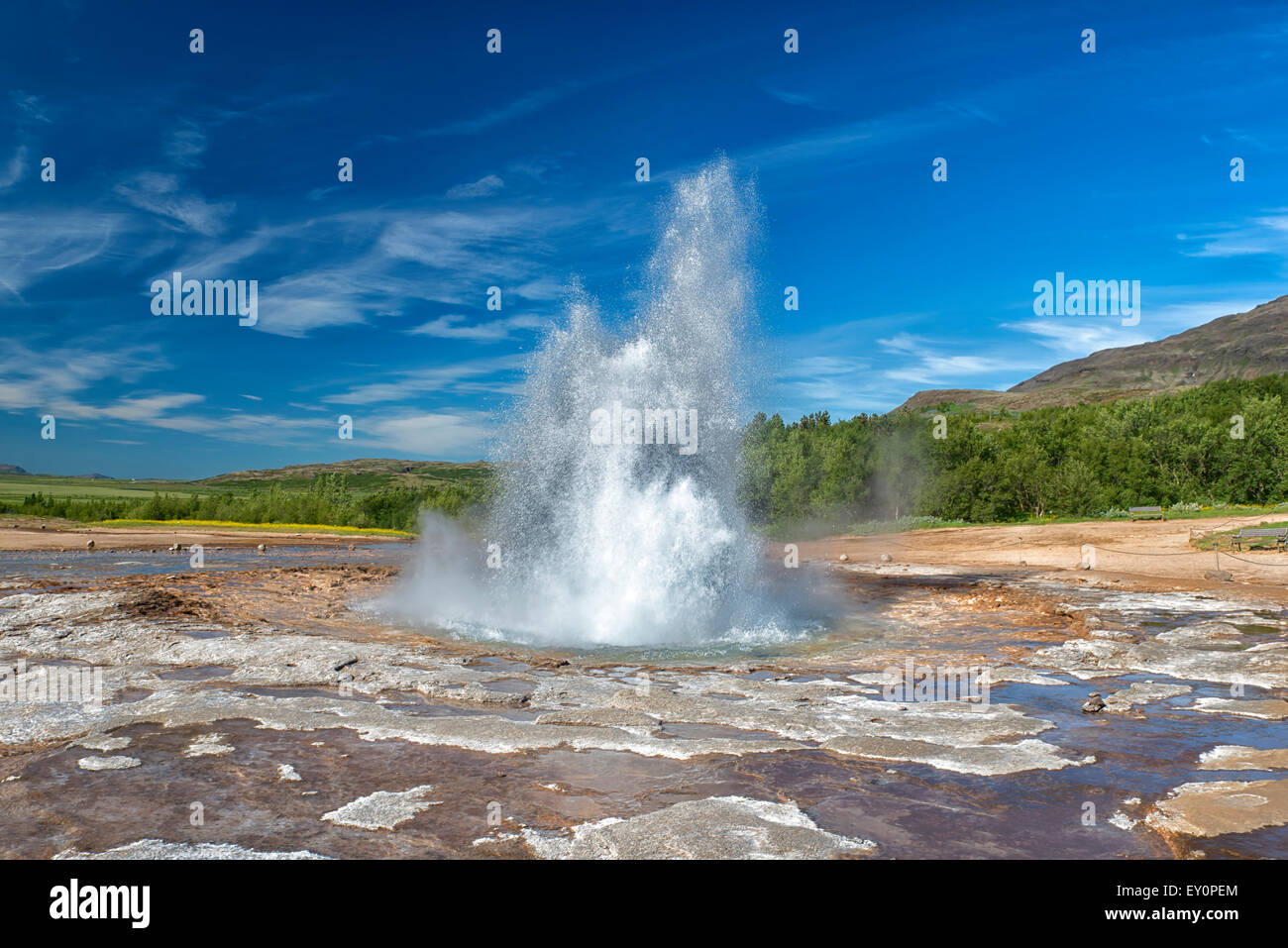 Strokkur Geyser, Iceland Stock Photo - Alamy