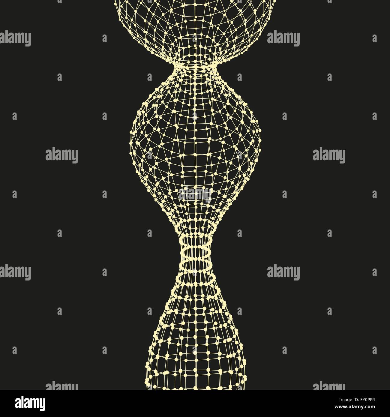 Abstract connection points and lines. Graphic design. 3d vector ...