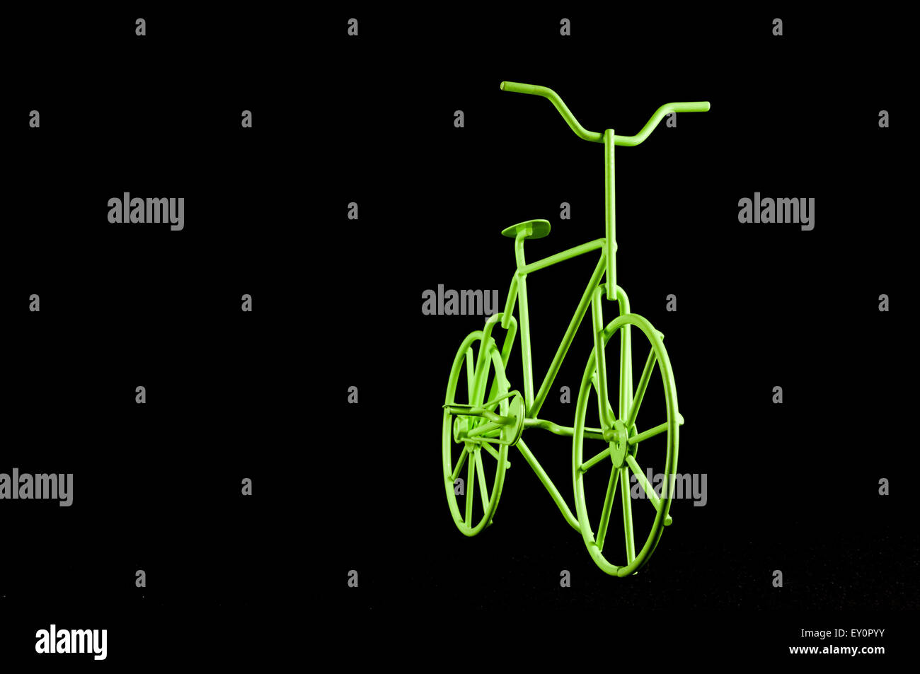 Green Ancient Bicycle Stock Photo - Alamy
