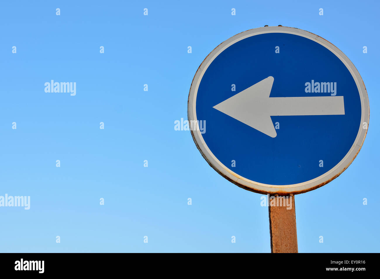 Vintage Old Rusty Road Sign Stock Photo - Alamy