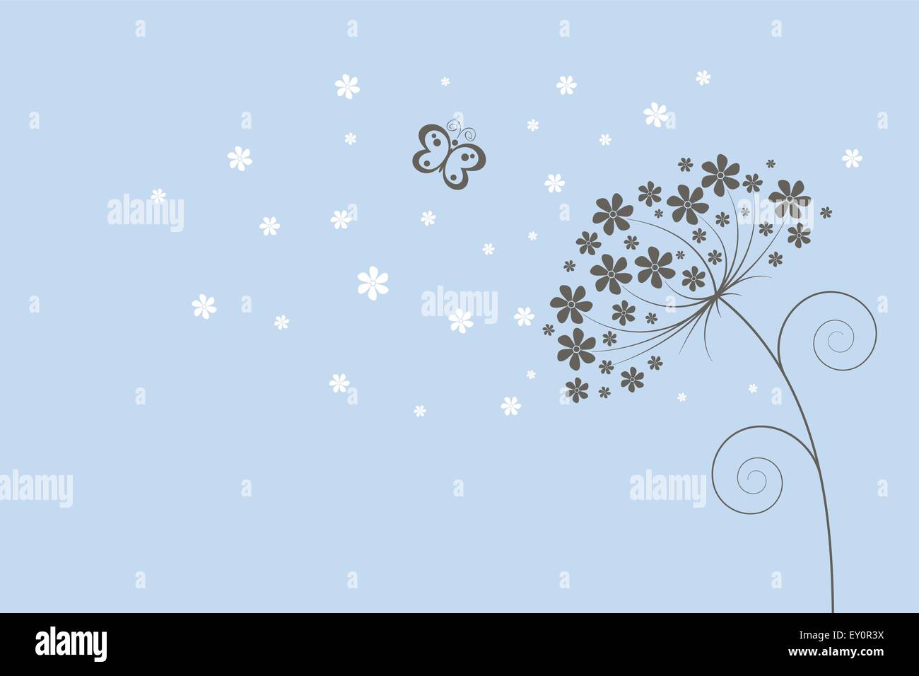 Butterfly blue abstract Stock Vector Images - Alamy