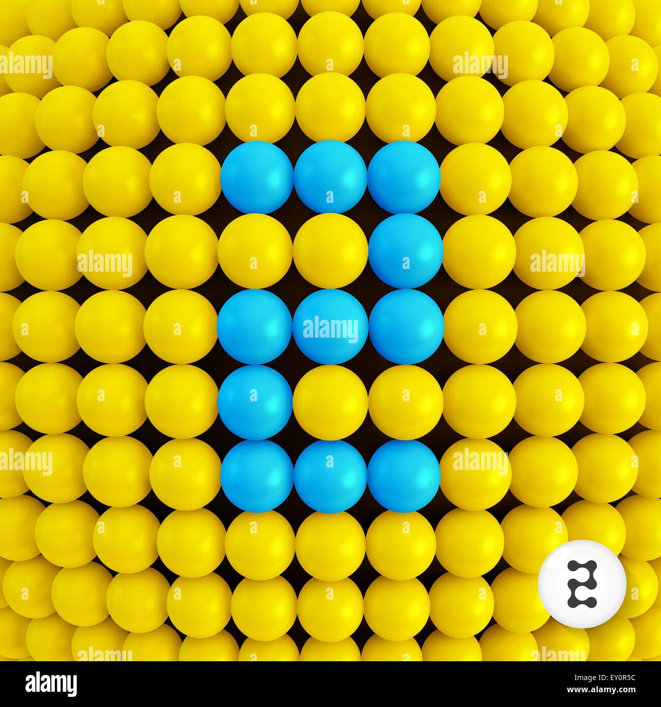 Number two. Abstract mathematics background. 3d vector illustration ...