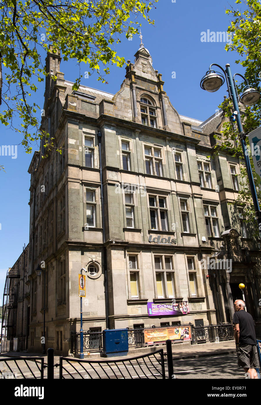 Historic Victorian era buildings in Wind Street, Swansea, West ...