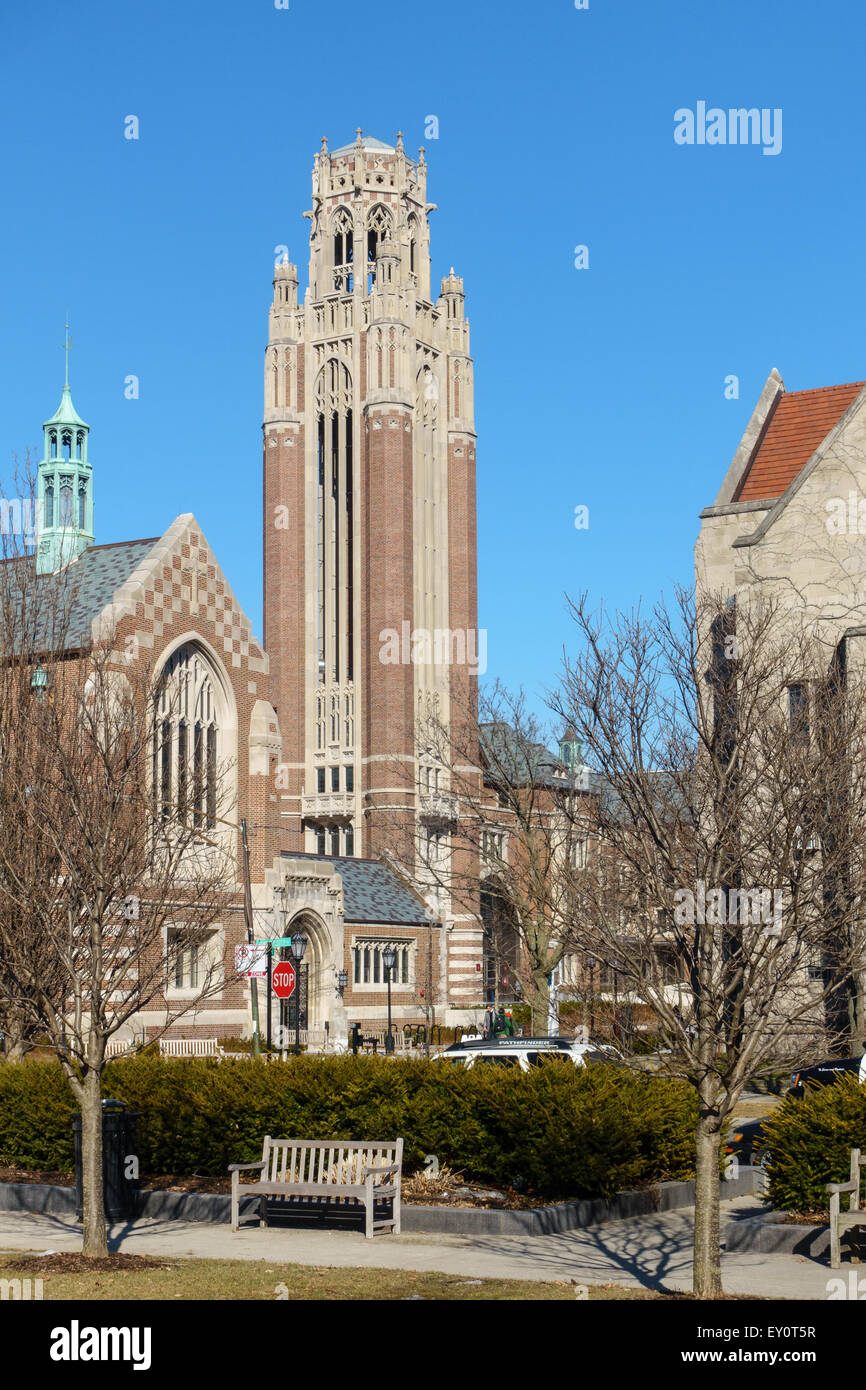 University of Chicago Campus in the Hyde Park area of Chicago, IL, USA ...