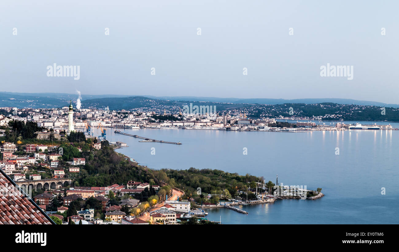 evening in the bay of Trieste Stock Photo - Alamy