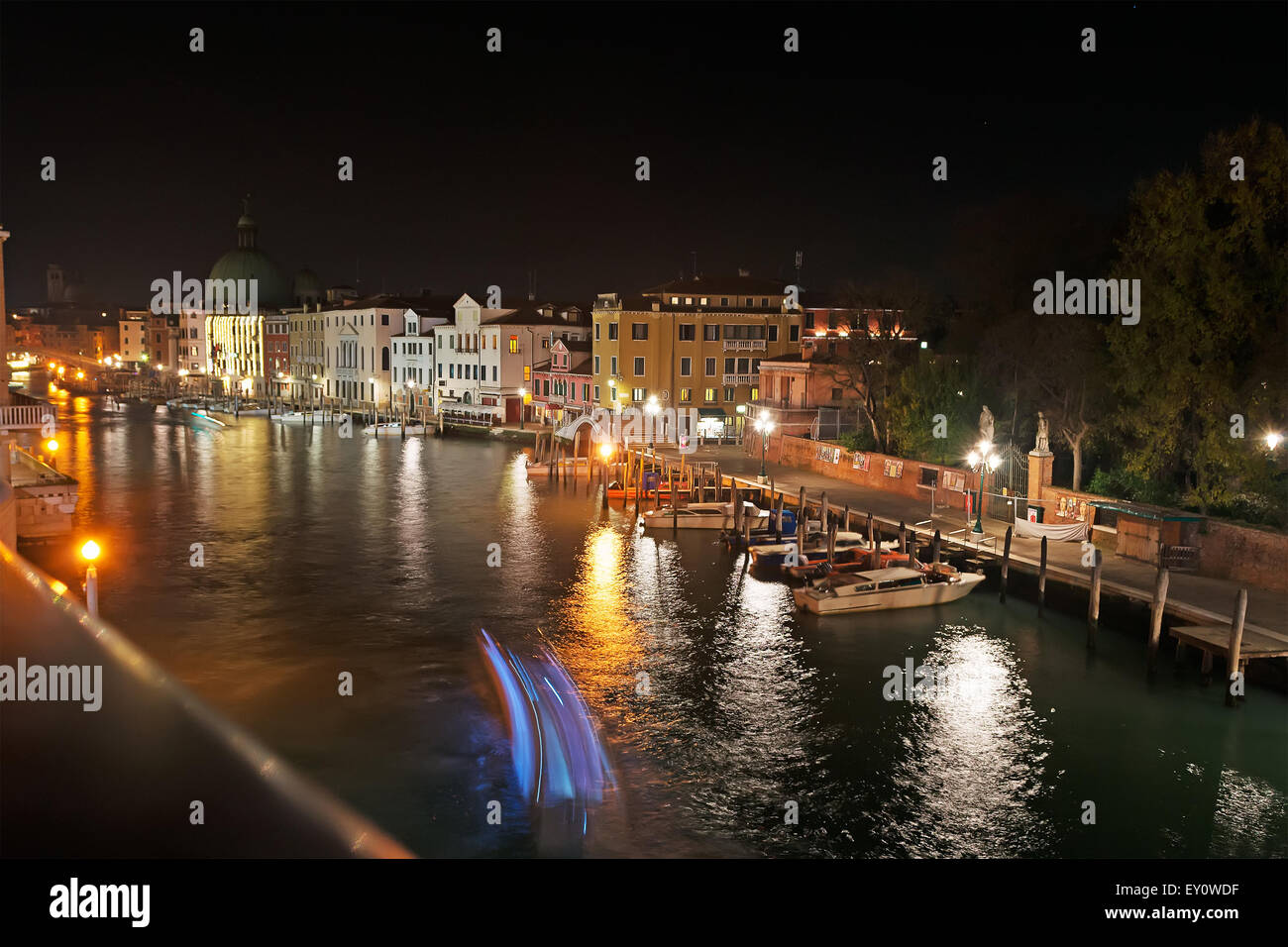 night view of Venice Grand Canal Stock Photo - Alamy