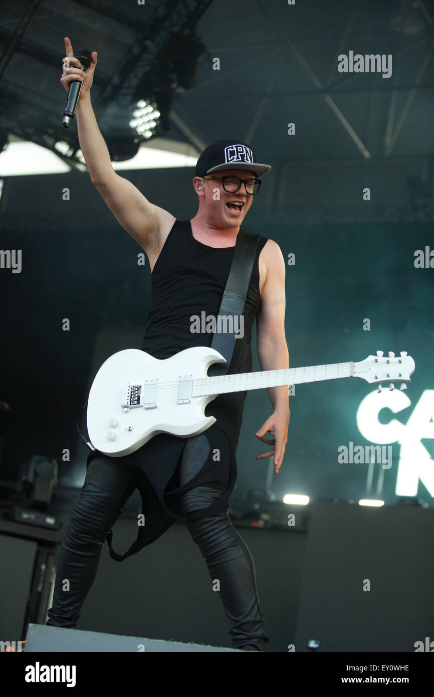 Berlin, Germany. 18th July, 2015. Singer and guitarist Lau Hoejen from ...