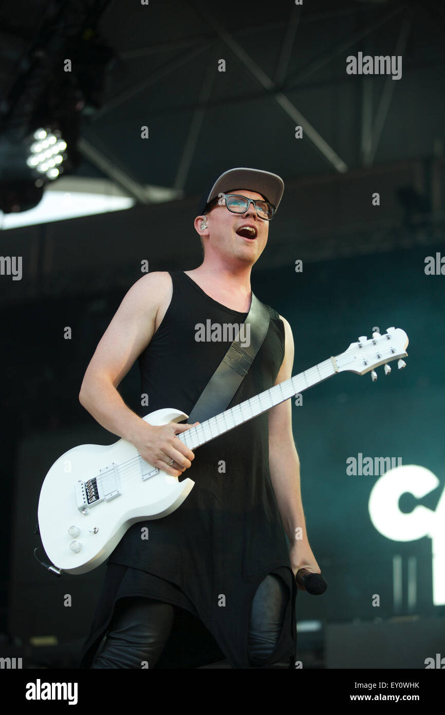 Berlin, Germany. 18th July, 2015. Singer and guitarist Lau Hoejen from ...