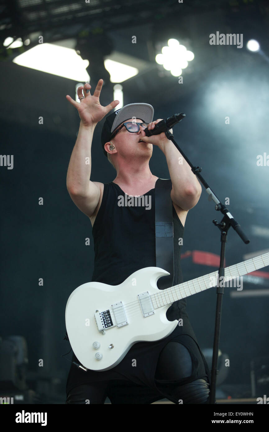 Berlin, Germany. 18th July, 2015. Singer and guitarist Lau Hoejen from ...