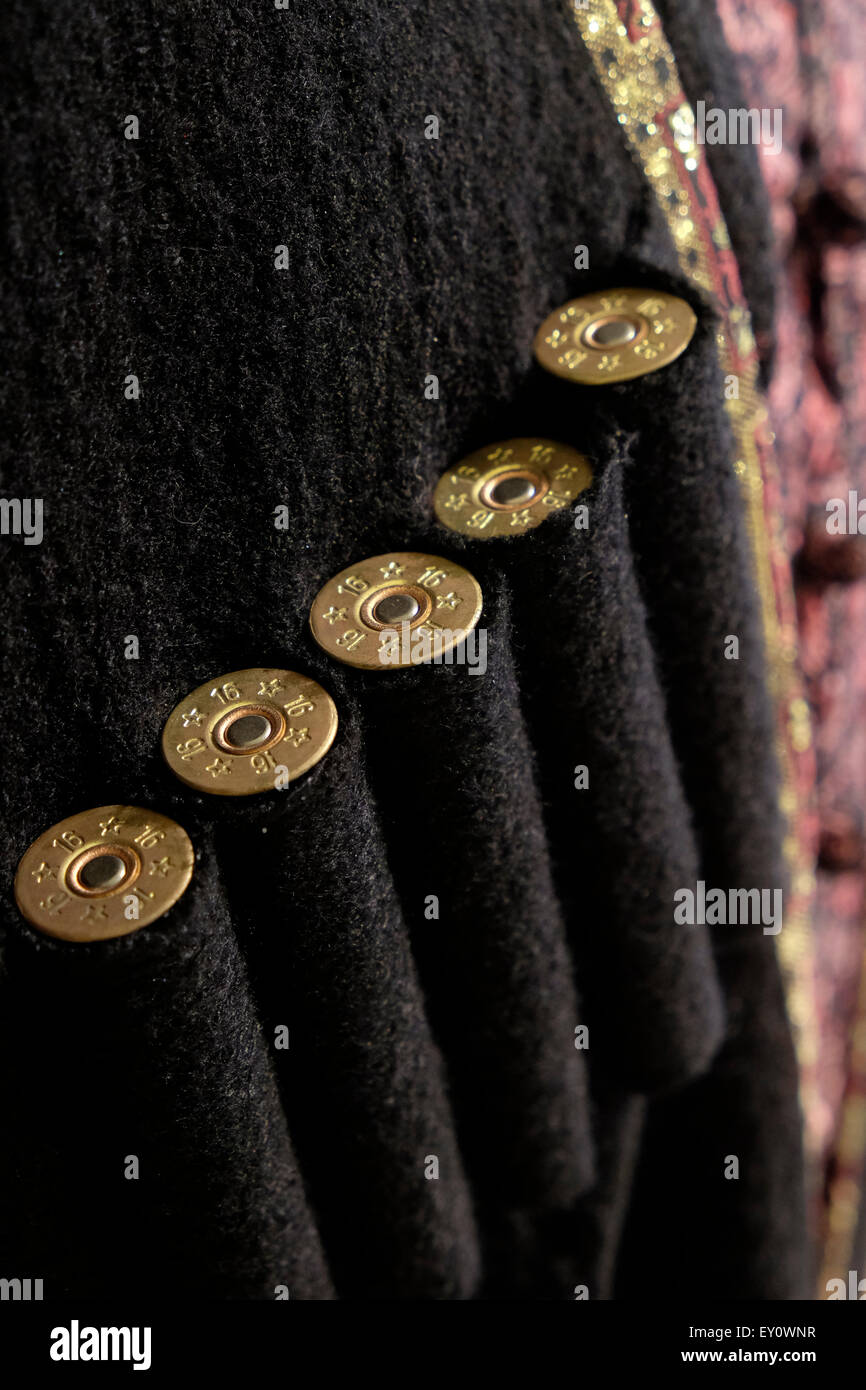 Traditional Caucasian Mtshketoba or Chokha male dress with bandoliers ...