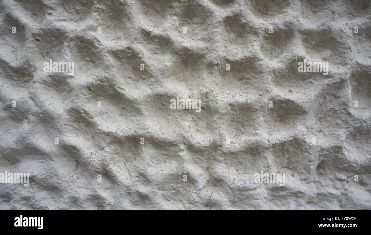 bubble texture on white cement wall finishing horizontal Stock Photo ...