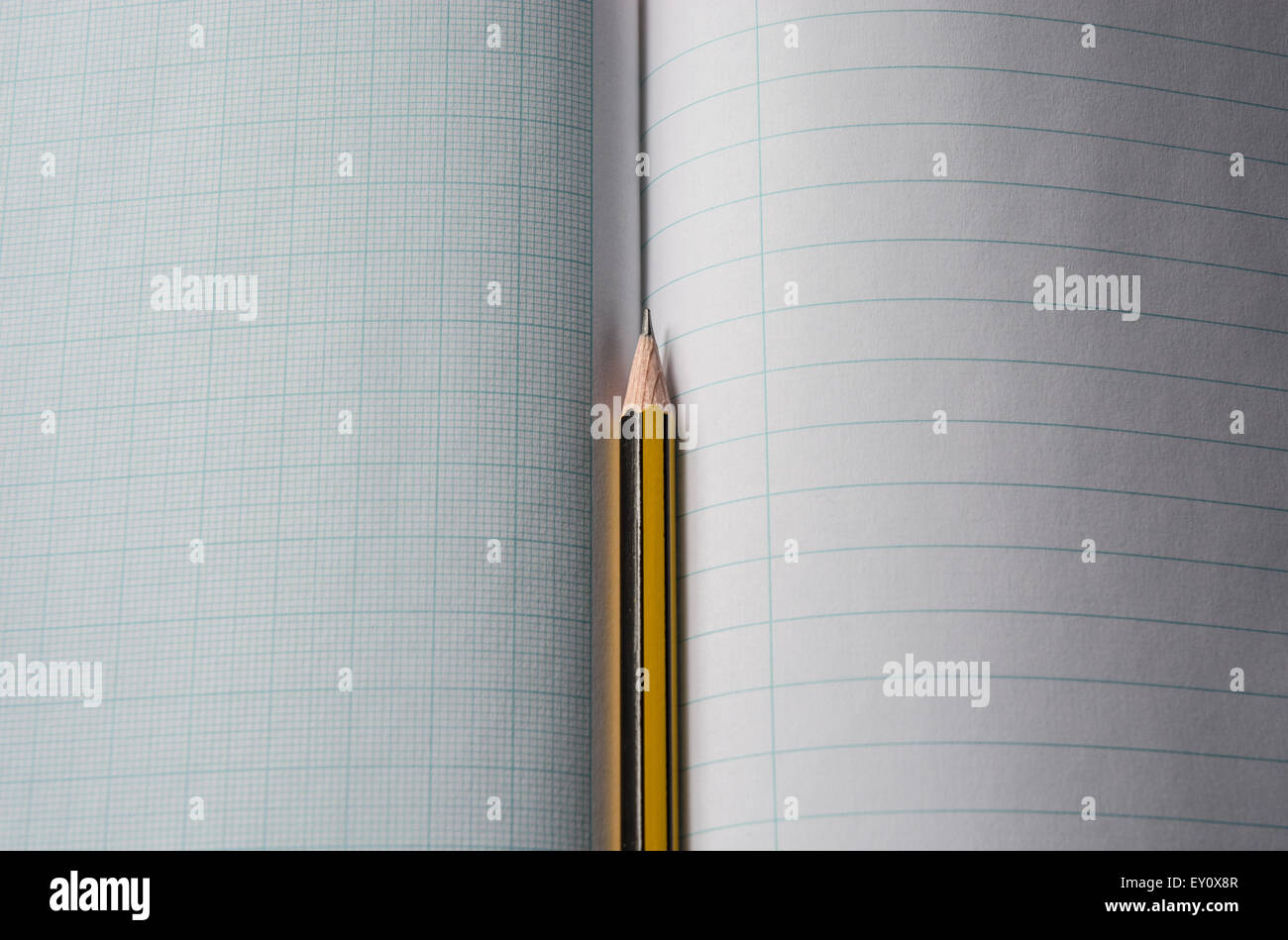 notebook and pencil Stock Photo - Alamy