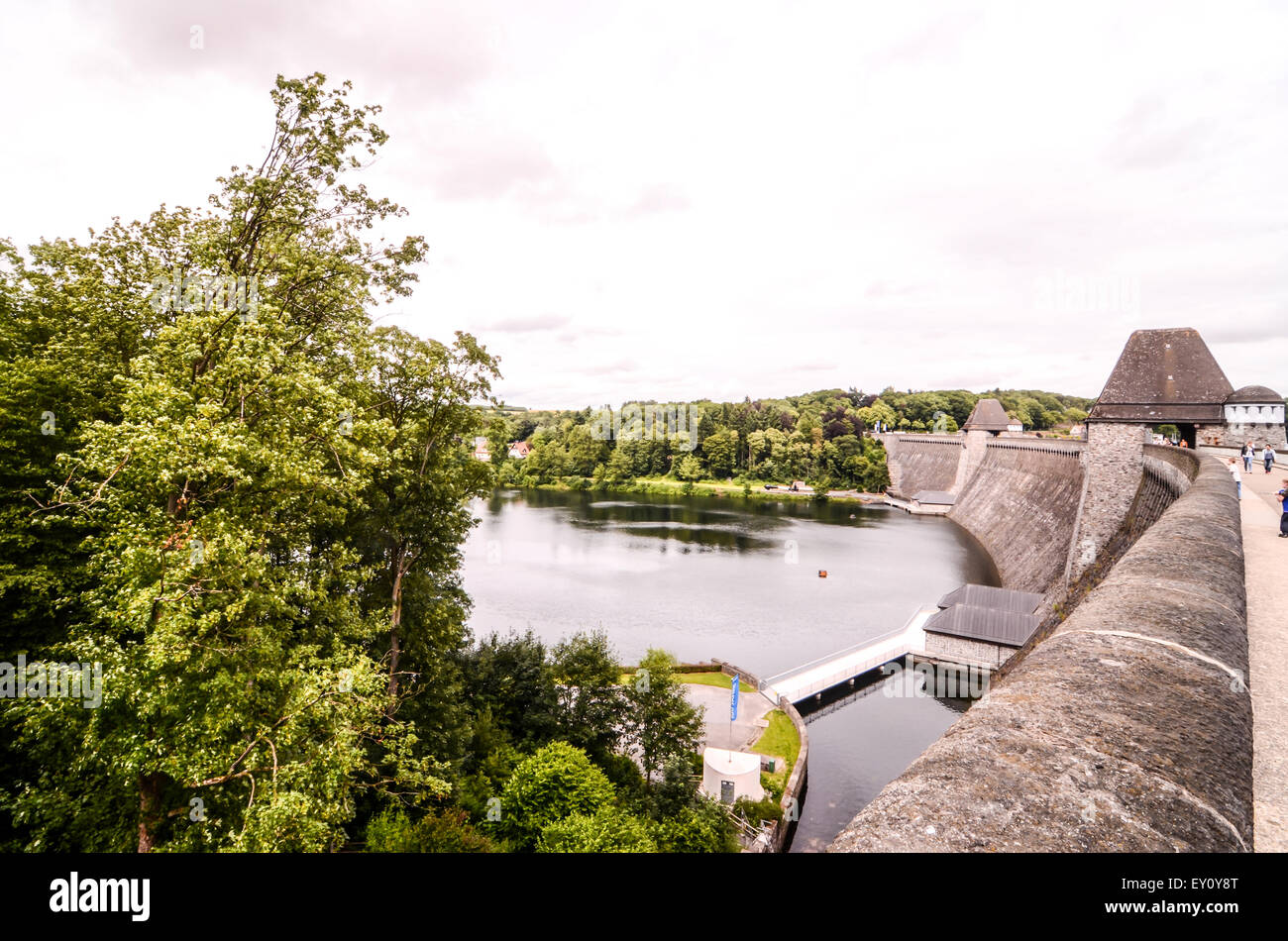 German Water Dam Stock Photo - Alamy