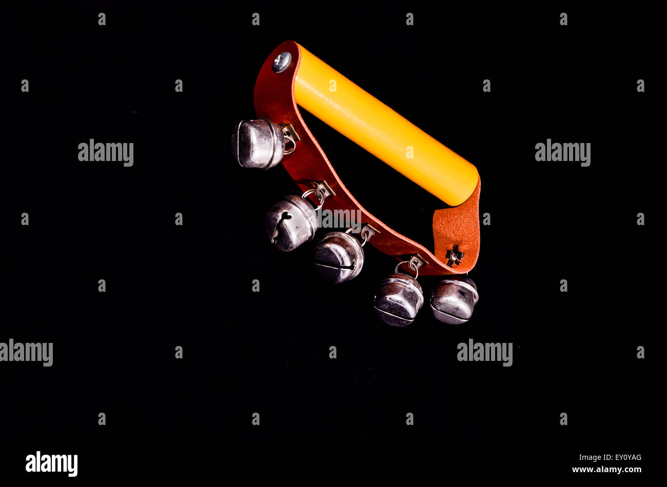 Hand bells musical instrument for ringing Stock Photo - Alamy