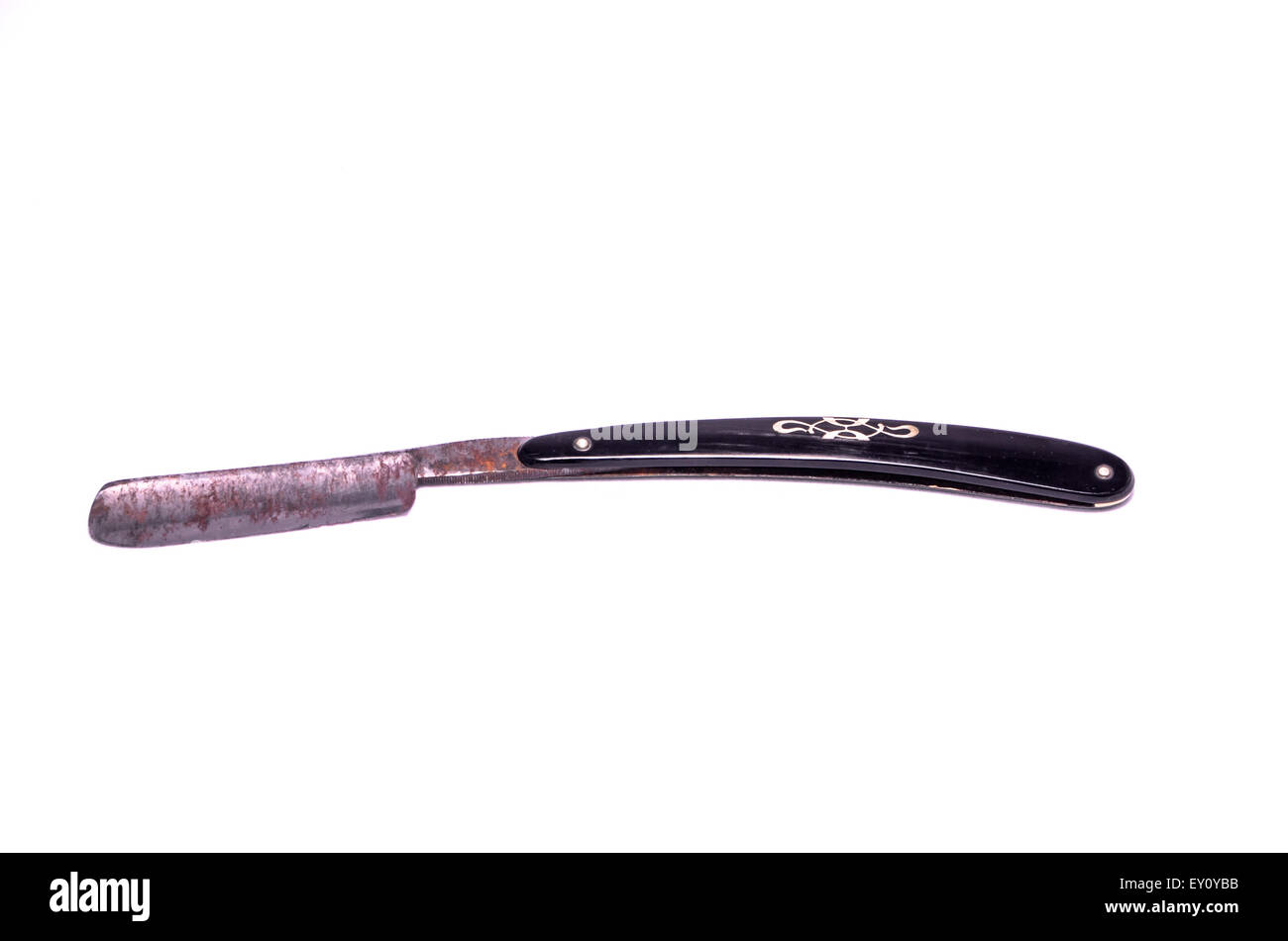 Vintage Straight Razor Stock Photo - Alamy