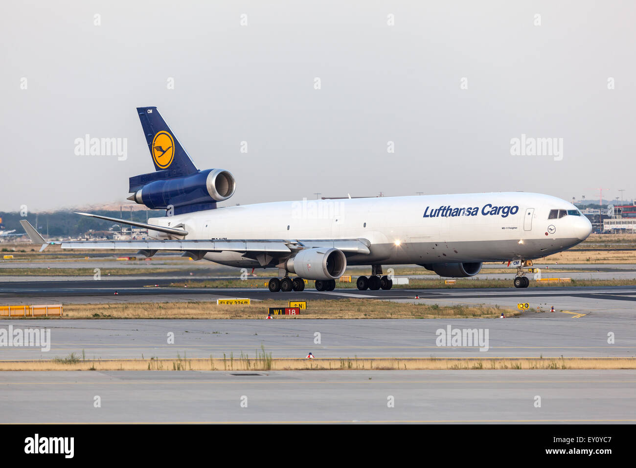 McDonnell Douglas MD-11 Freighter of the Lufthansa Cargo Airline at the ...