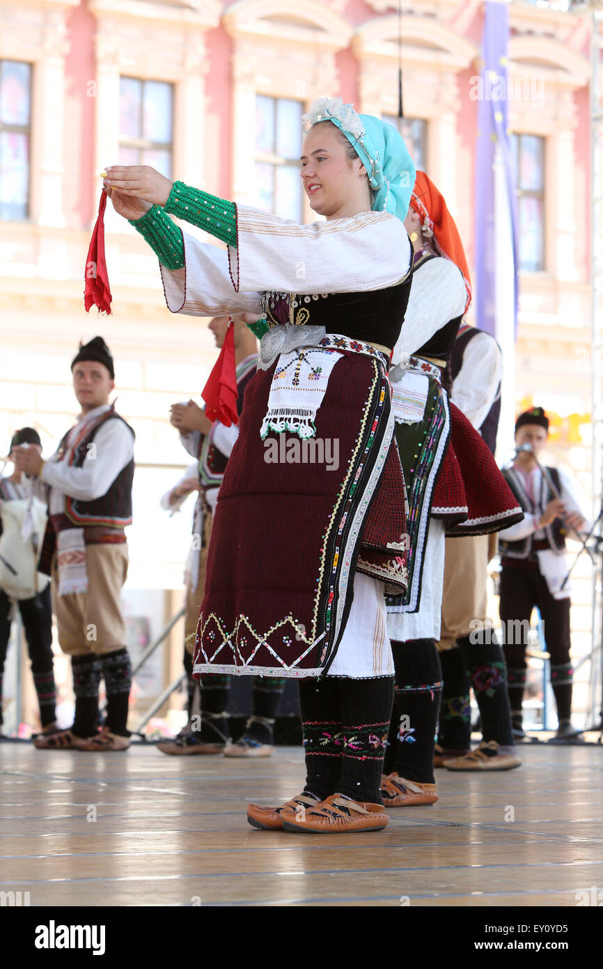 Members of folk group Kitka from Istibanja, Macedonia during the 49th ...