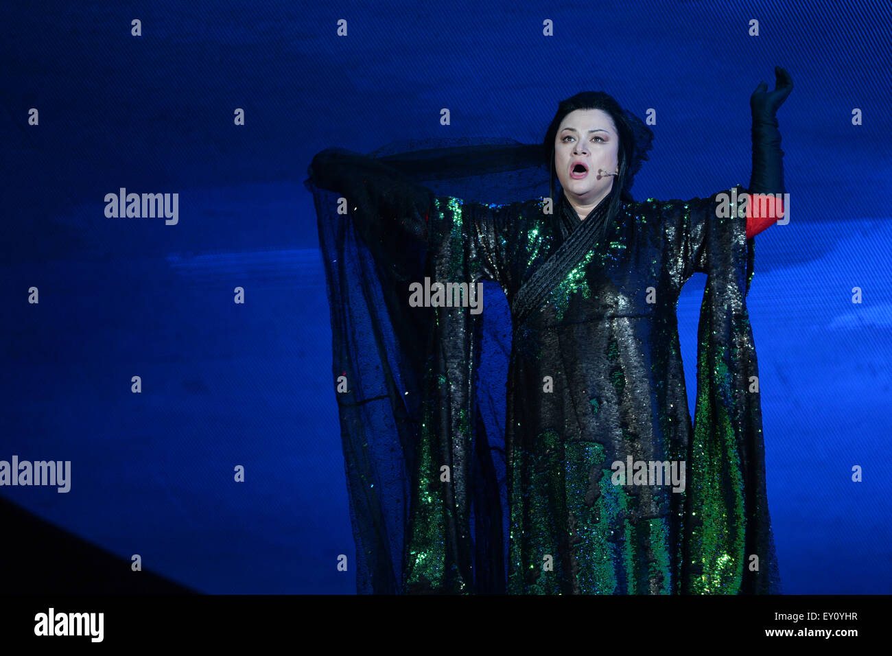 Bregenz, Austria. 17th July, 2015. The Russian-born soprano Mlada ...
