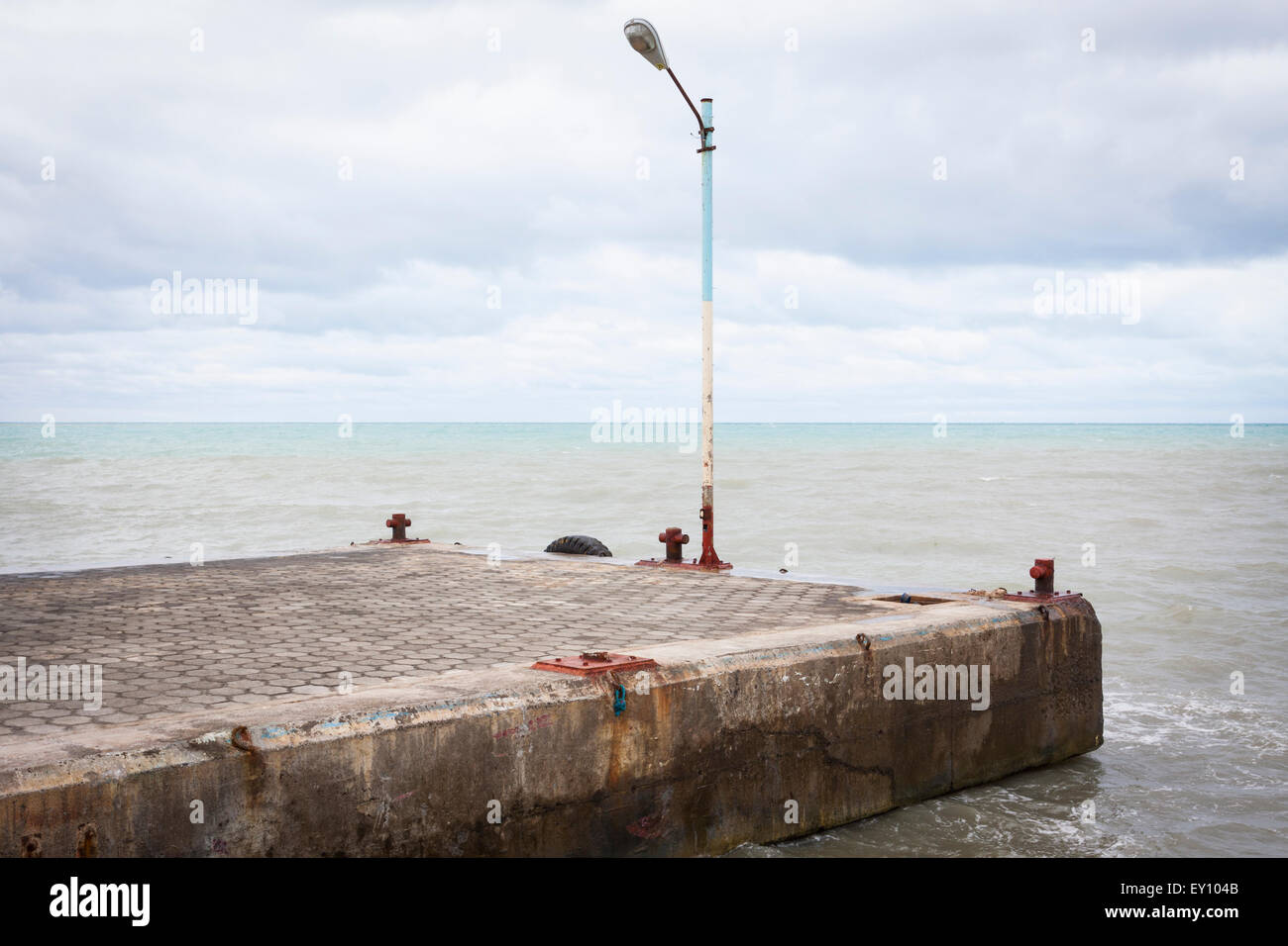 Big Corn Island dock, Nicaragua Stock Photo - Alamy