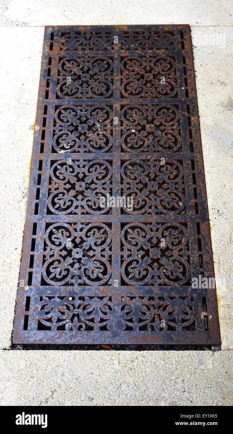 Manhole cover in old hi-res stock photography and images - Alamy