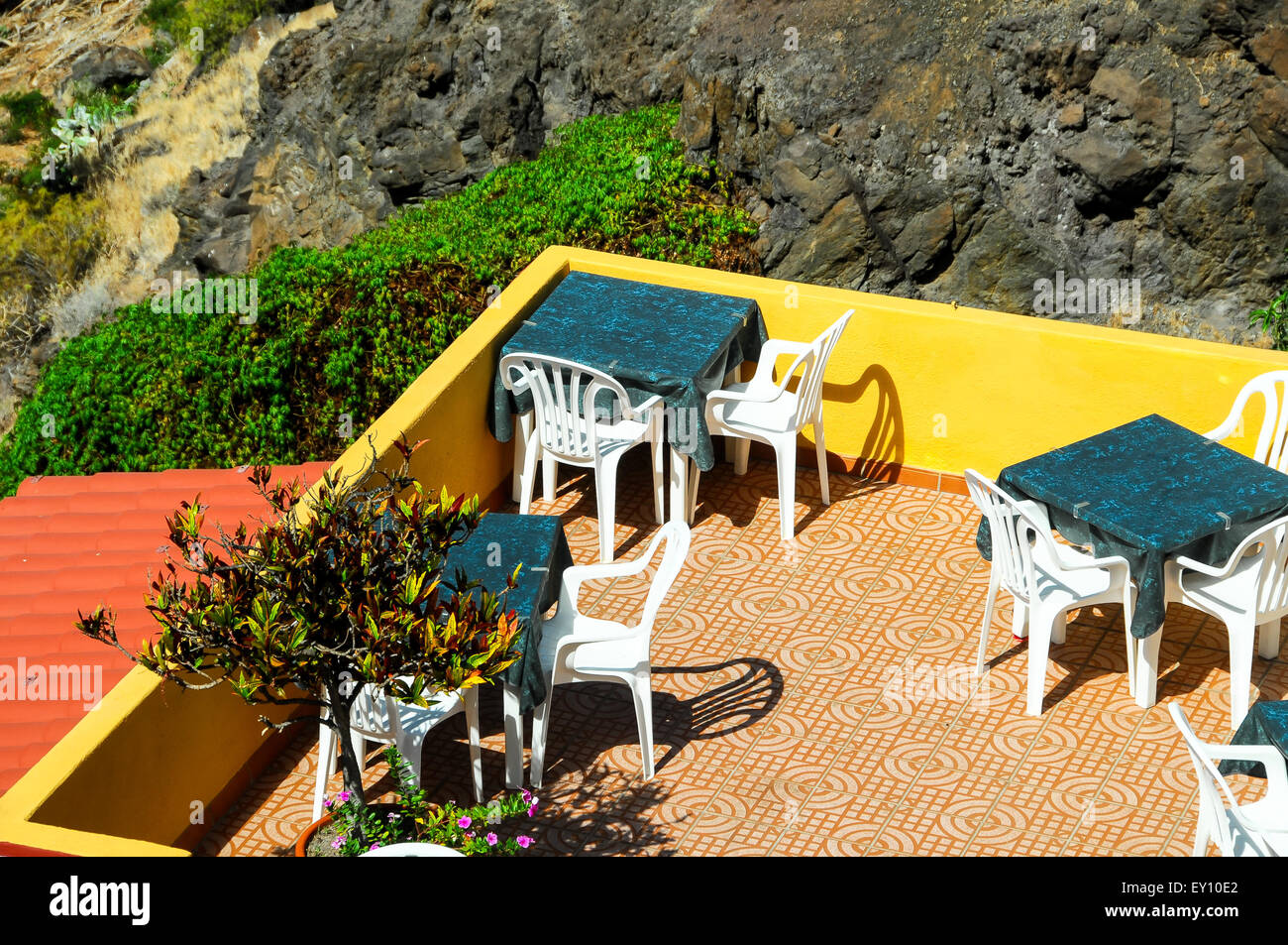 Aerial View of a Private Terrace Stock Photo - Alamy